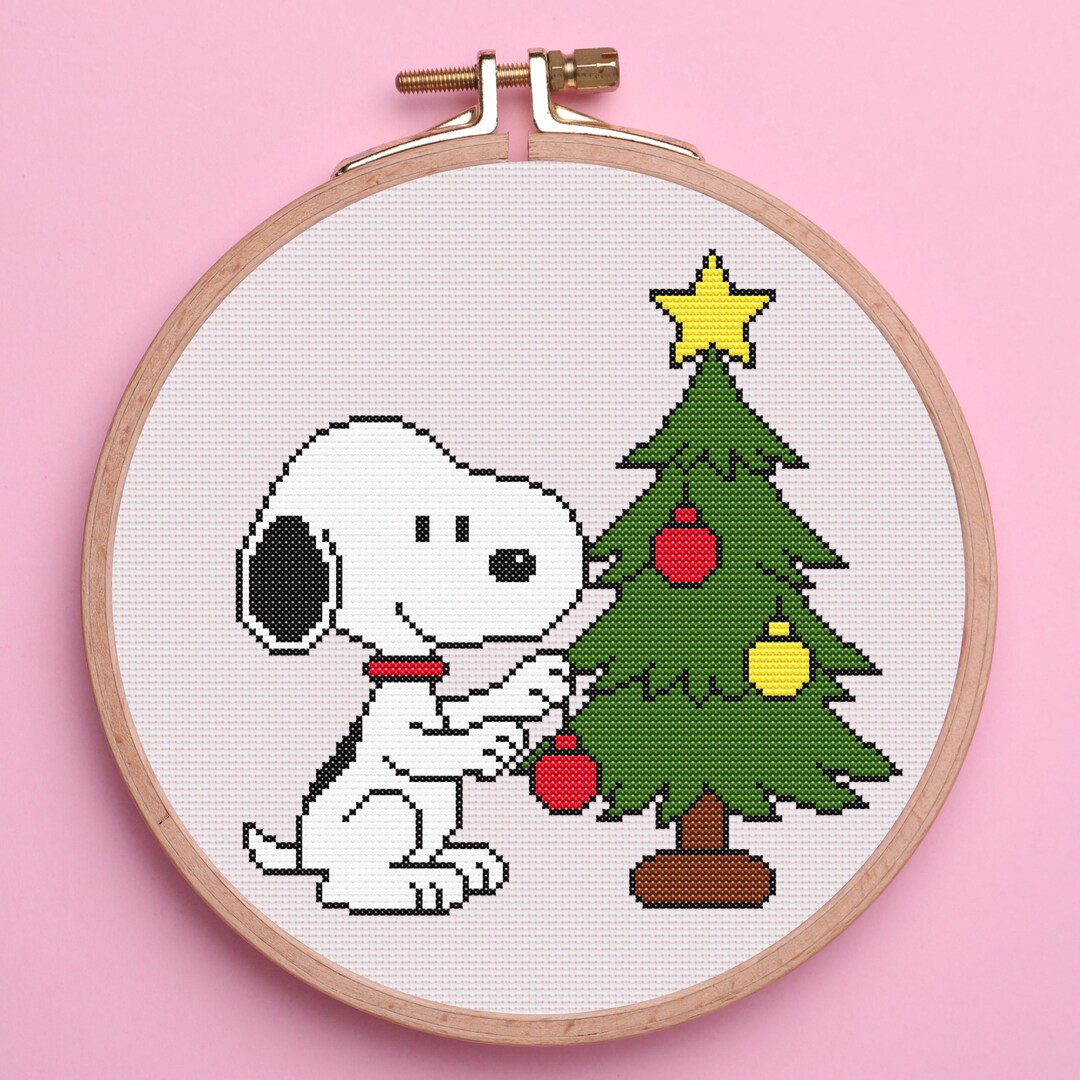 Christmas Cross Stitch Pattern. Snoopy Cross Stitch Pattern. PDF ...