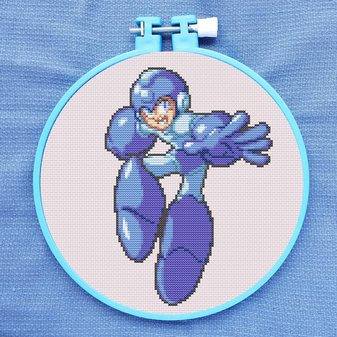 Mega Man Cross Stitch Pattern. Easy Cross Stitch Pattern. PDF Pattern ...