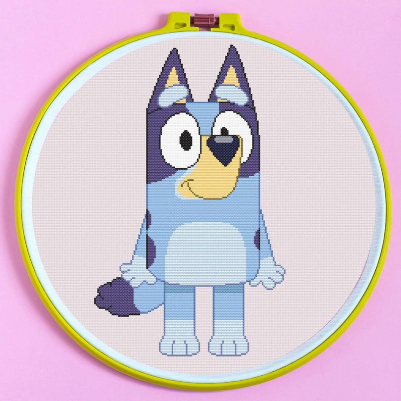 Bluey Cross Stitch Pattern for Beginners. Easy Cross Stitch Pattern ...