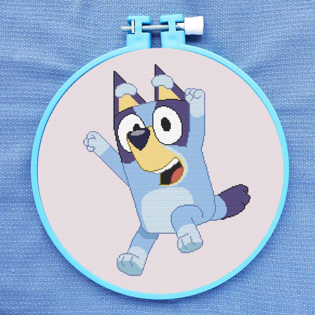 Bluey Cross Stitch Pattern for Beginners. Easy Cross Stitch Pattern ...
