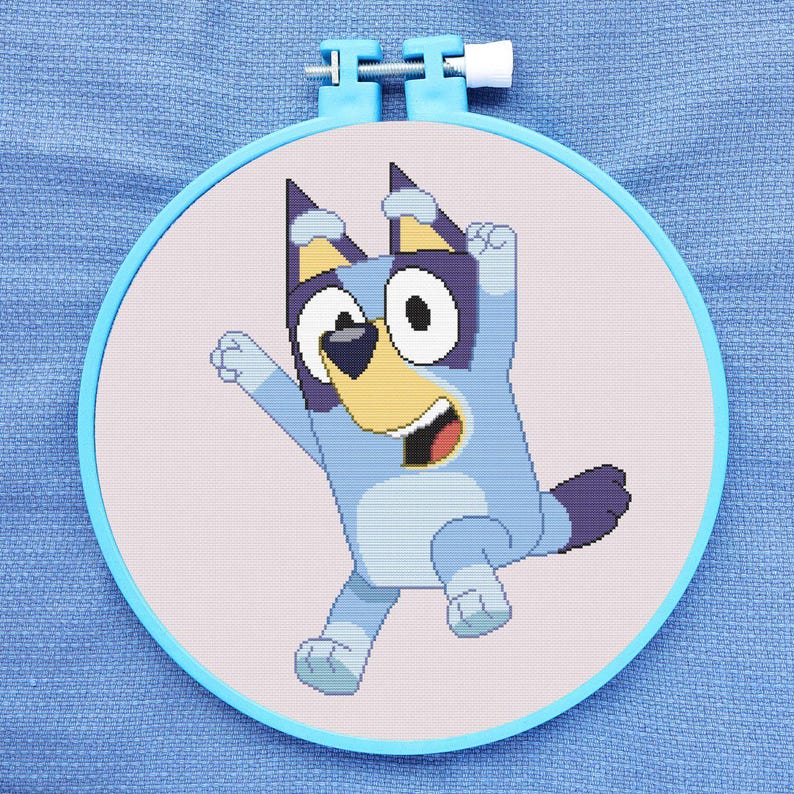 Bluey Cross Stitch Pattern for Beginners. Easy Cross Stitch Pattern ...