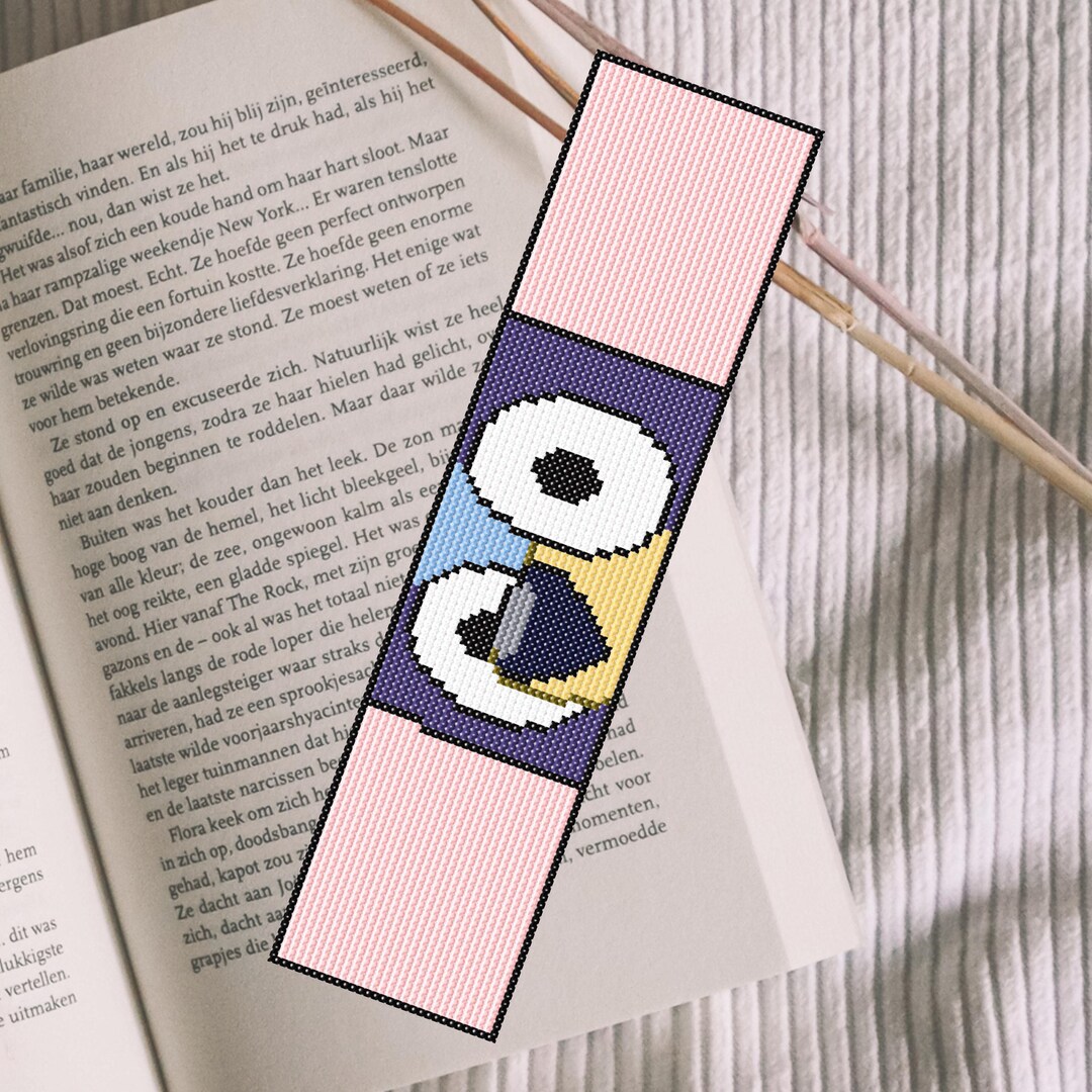 Bluey Bookmark Cross Stitch Pattern. Cross Stitch Pattern Bookmark ...