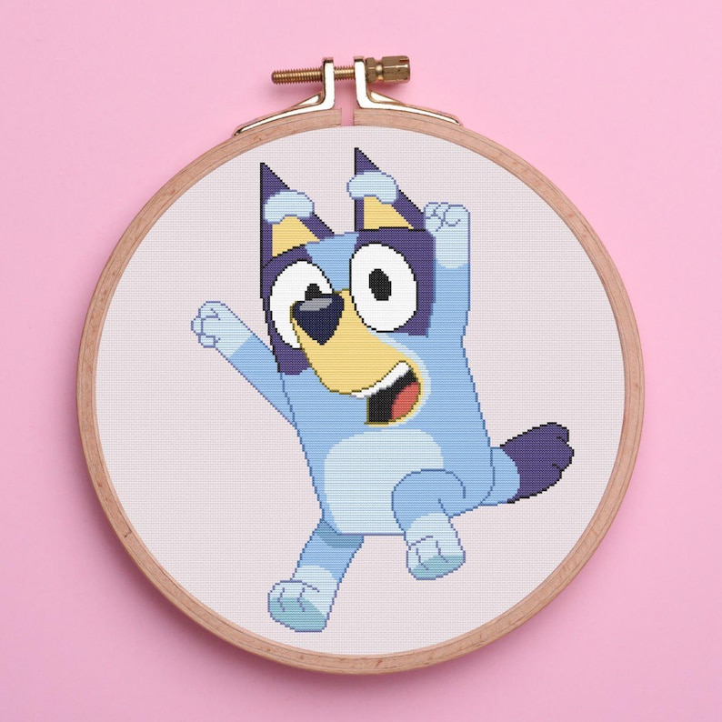 Bluey Cross Stitch Pattern for Beginners. Easy Cross Stitch Pattern ...