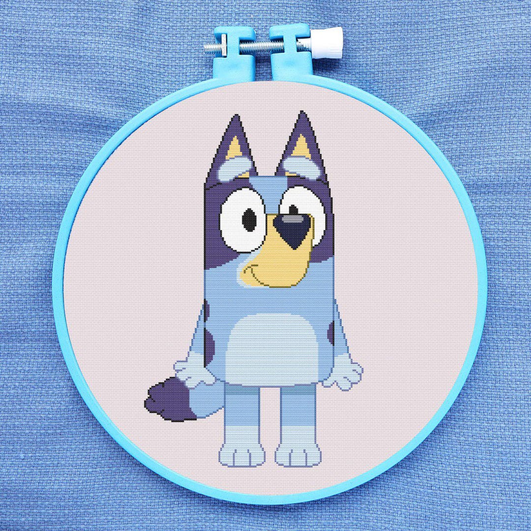 Bluey Cross Stitch Pattern for Beginners. Easy Cross Stitch Pattern ...
