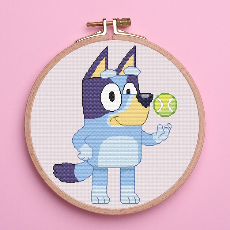 Bluey Cross Stitch Pattern for Beginners. Easy Cross Stitch Pattern ...