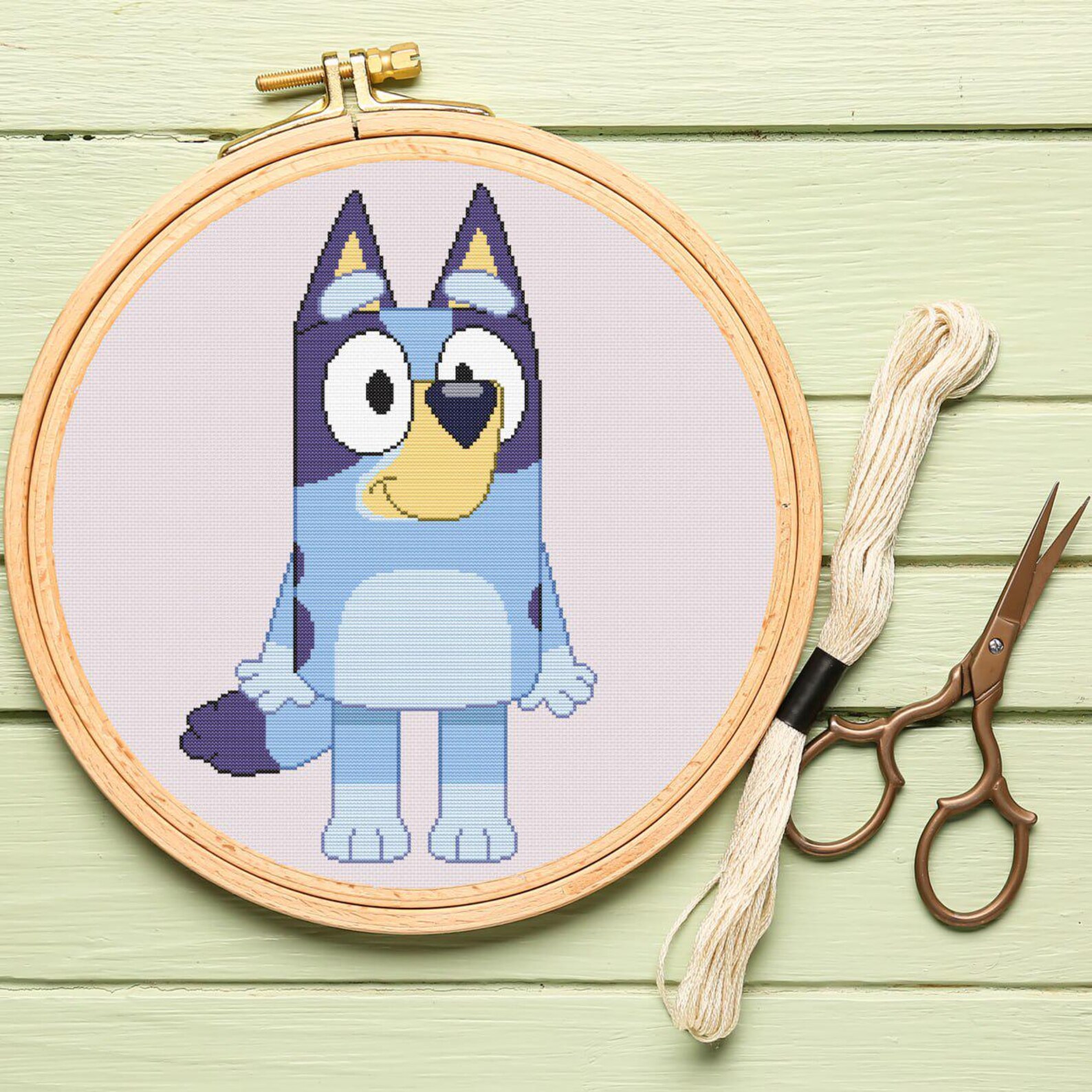 Bluey Cross Stitch Pattern for Beginners. Easy Cross Stitch Pattern ...