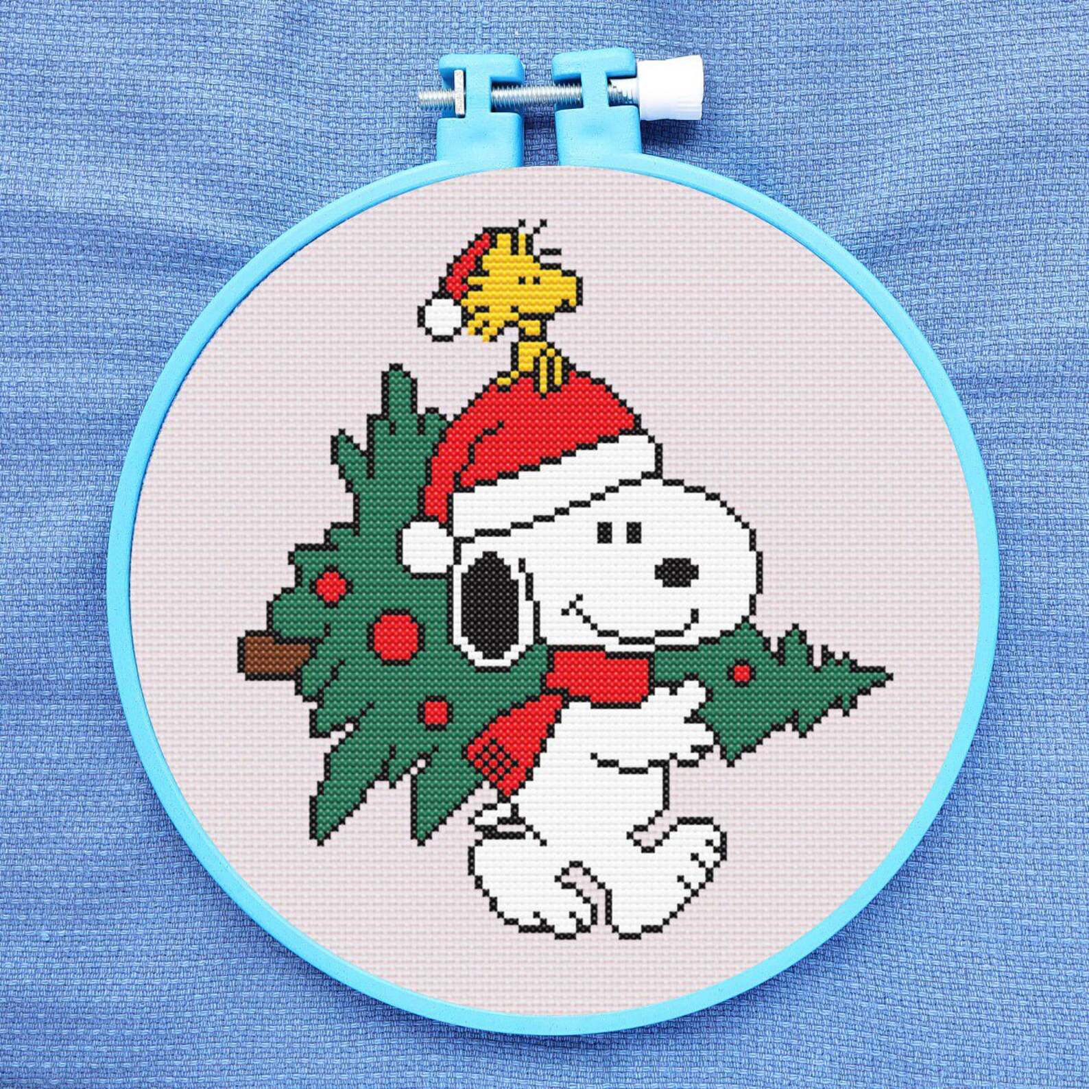 Christmas Cross Stitch Pattern. Snoopy Cross Stitch Pattern. PDF ...