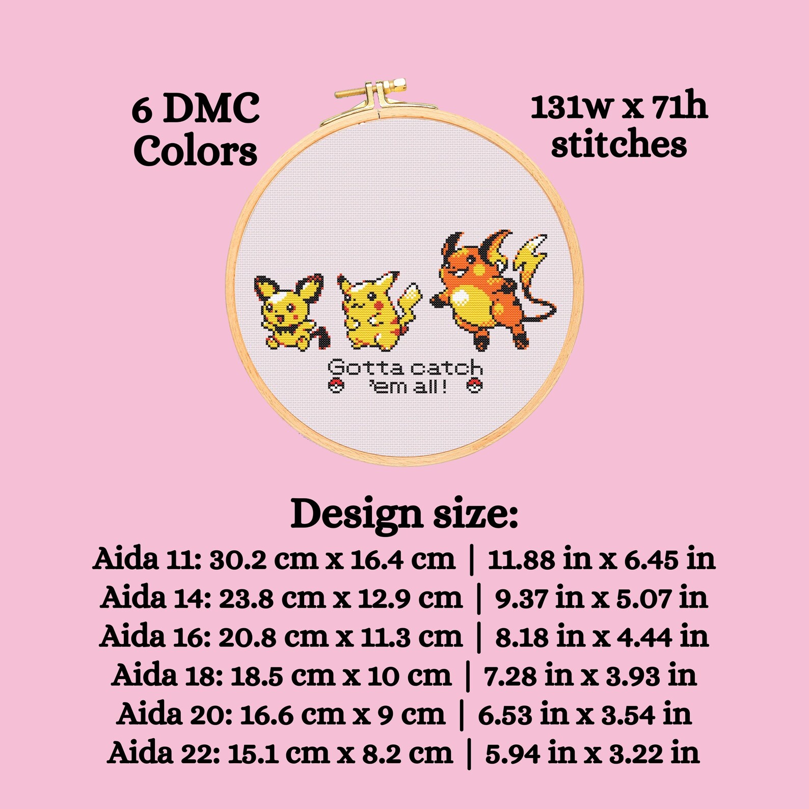 Pikachu Evolution Cross Stitch Pattern. Geeky Cross Stitch Pattern. 8 ...