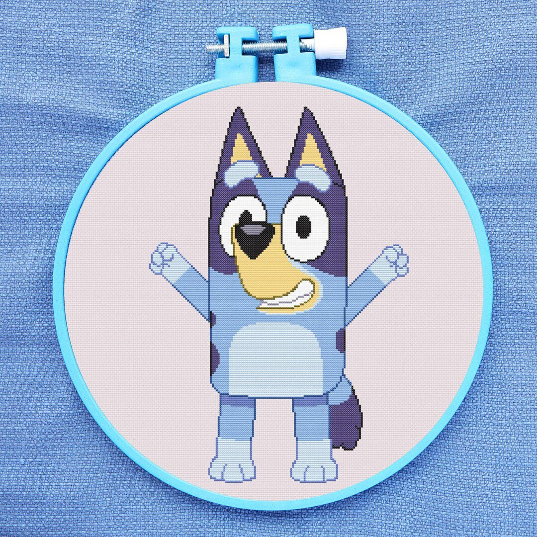 Bluey Cross Stitch Pattern for Beginners. Easy Cross Stitch Pattern ...
