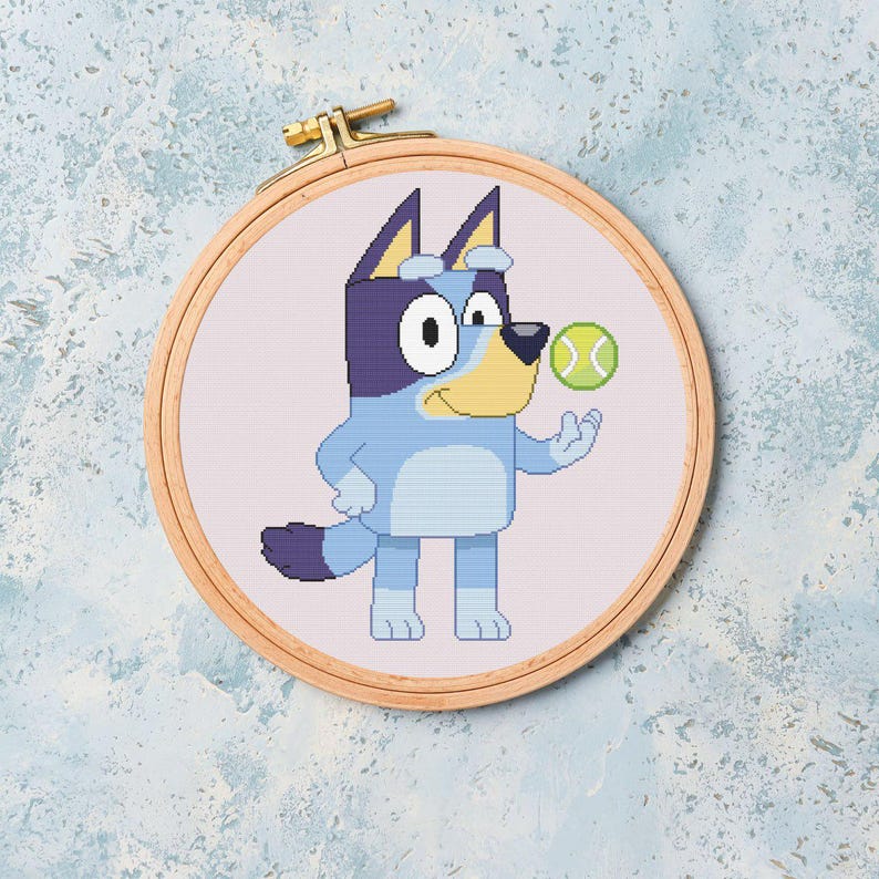 Bluey Cross Stitch Pattern for Beginners. Easy Cross Stitch Pattern ...