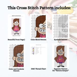 Mabel Cross Stitch Pattern for Beginners. Easy Cross Stitch Pattern ...