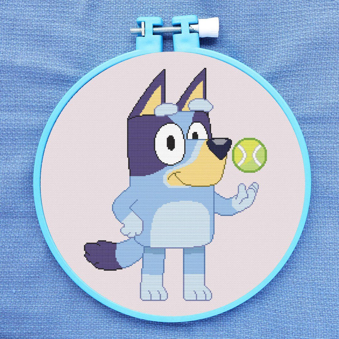 Bluey Cross Stitch Pattern for Beginners. Easy Cross Stitch Pattern ...