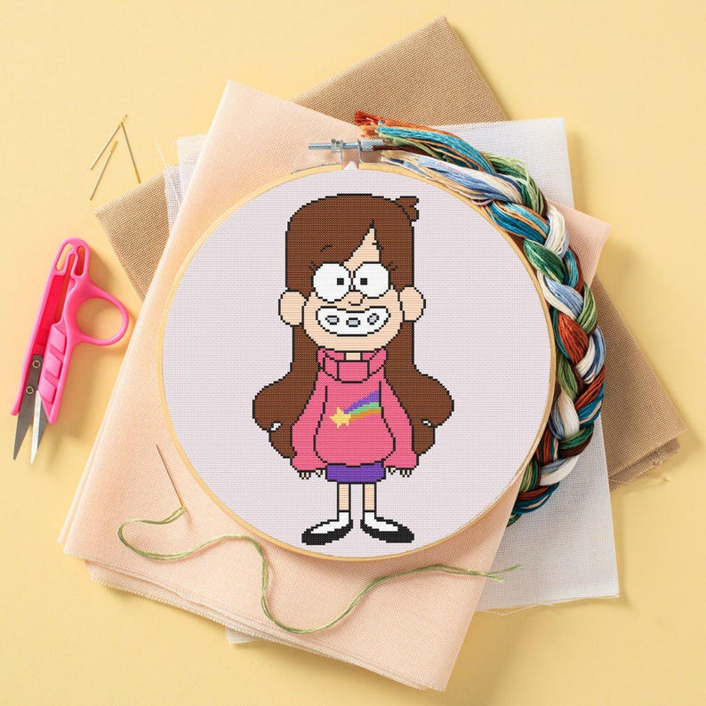 Mabel Cross Stitch Pattern for Beginners. Easy Cross Stitch Pattern ...