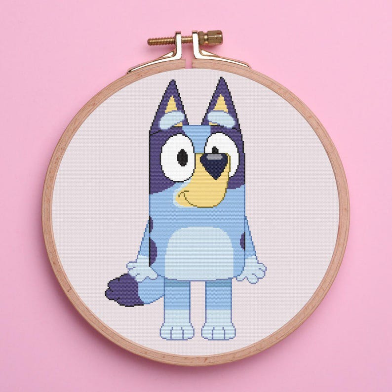 Bluey Cross Stitch Pattern for Beginners. Easy Cross Stitch Pattern ...