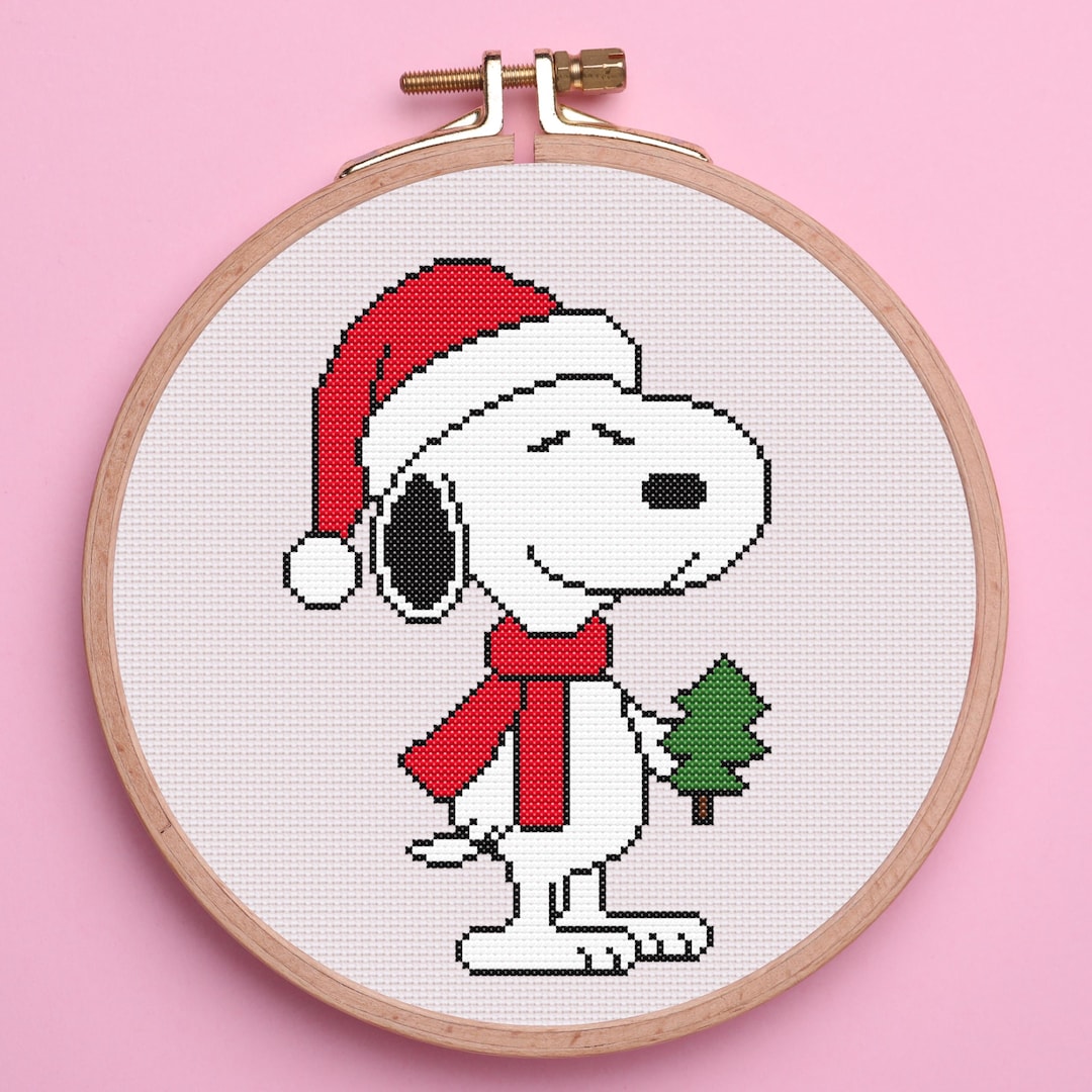 Christmas Cross Stitch Pattern. Snoopy Cross Stitch Pattern. PDF ...