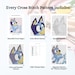 7x Bluey Cross Stitch Patterns for Beginners. Blue Heeler Cross Stitch ...