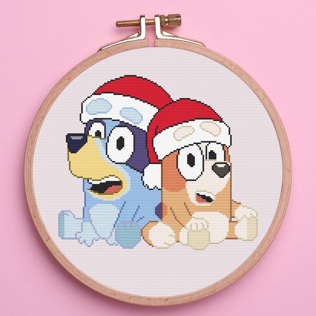 Christmas Cross Stitch Pattern. Bluey Cross Stitch Pattern. PDF Pattern ...