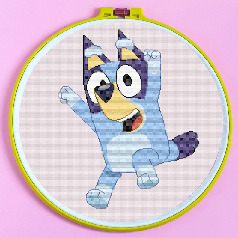 Bluey Cross Stitch Pattern for Beginners. Easy Cross Stitch Pattern ...