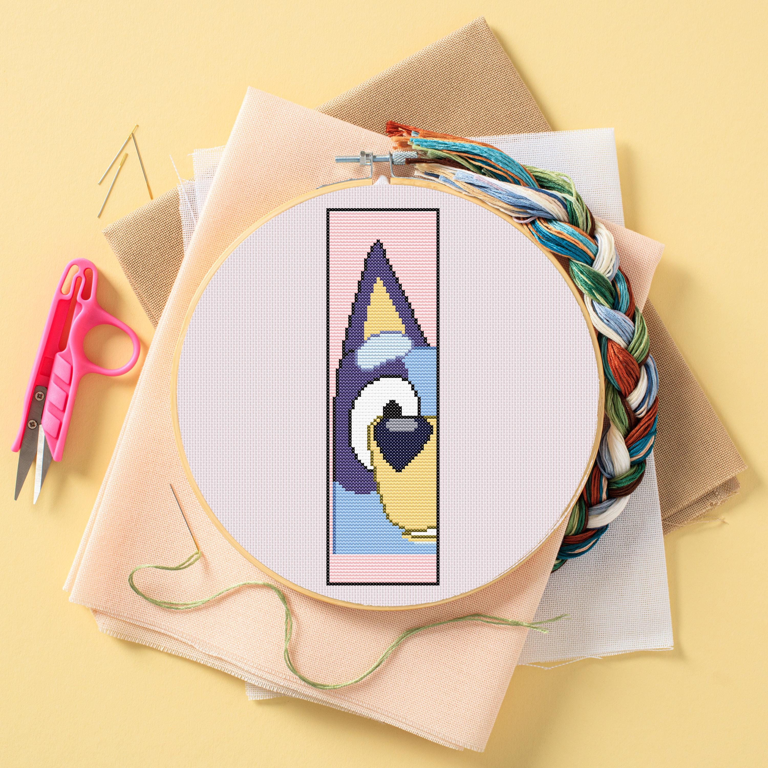 Bluey Bookmark Cross Stitch Pattern. Cross Stitch Pattern Bookmark ...