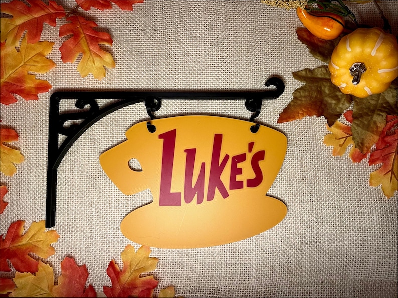 Luke’s Diner Wall Sign - Stars Hollow Coffee Bar Decor - Cozy Small ...