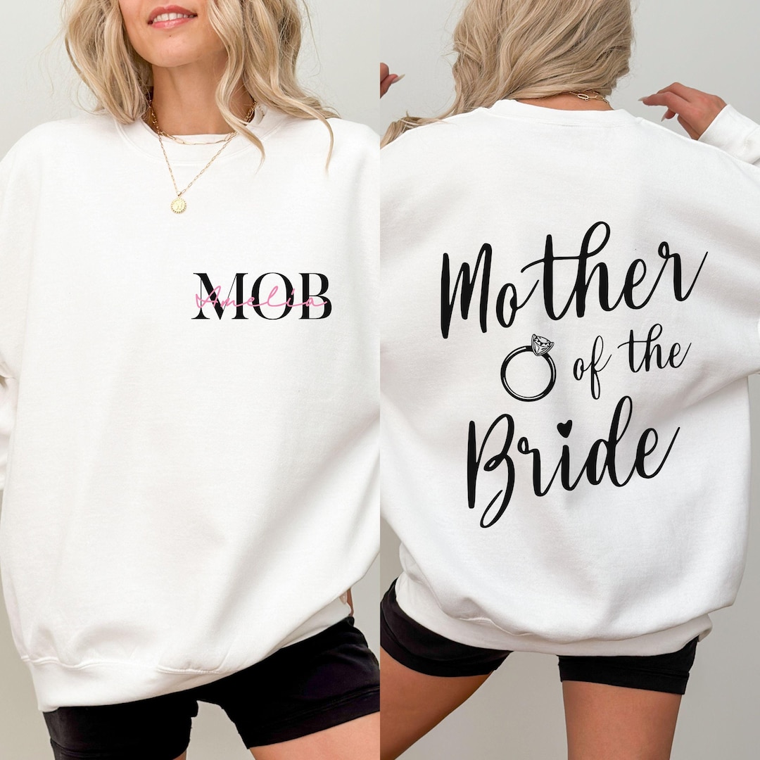 Mother of the Bride Sweatshirt, Gift From Bride to Mom, Custom Wedding ...