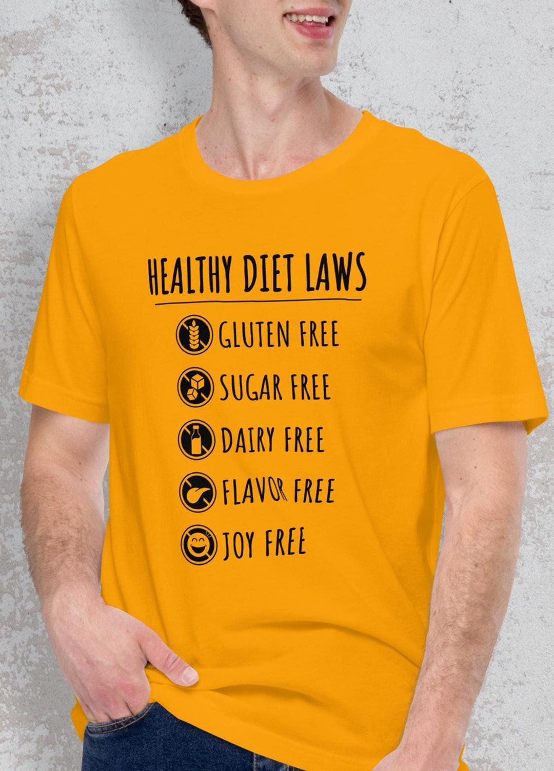 Funny Food T-shirt, Gluten Free Shirt, Sarcastic Food Tee, Dairy Free ...