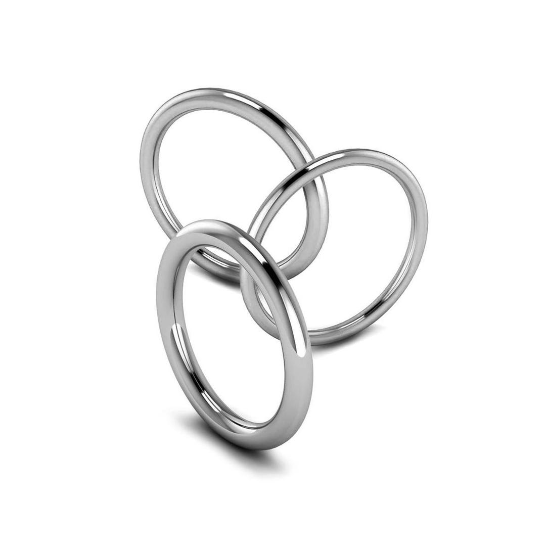 Minimalist Stainless Steel Band Ring - Polished or Brushed Finish - Etsy
