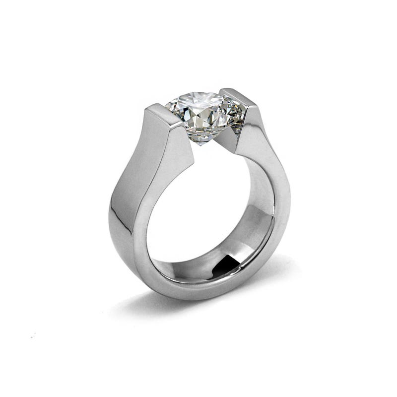 Tension Setting Ring - Etsy