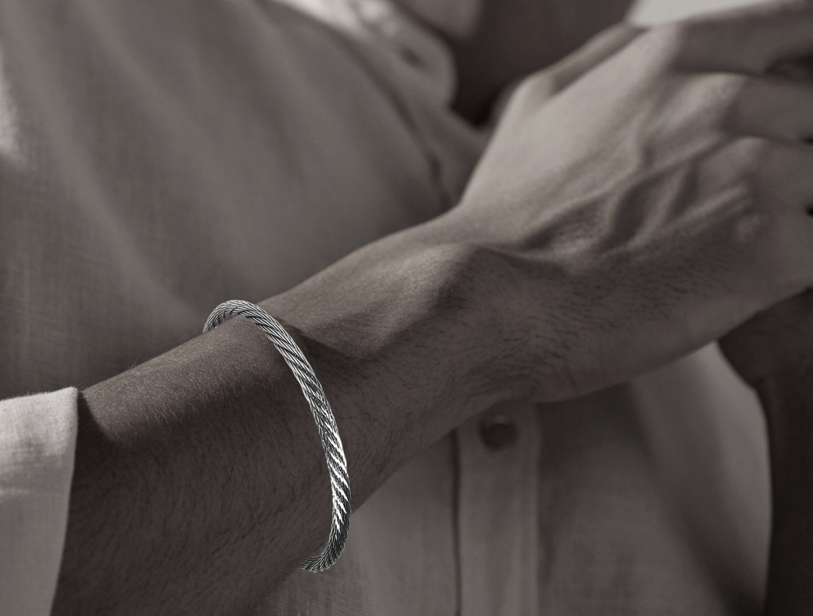 4 mm Stainless Steel Cable Wire Bracelet