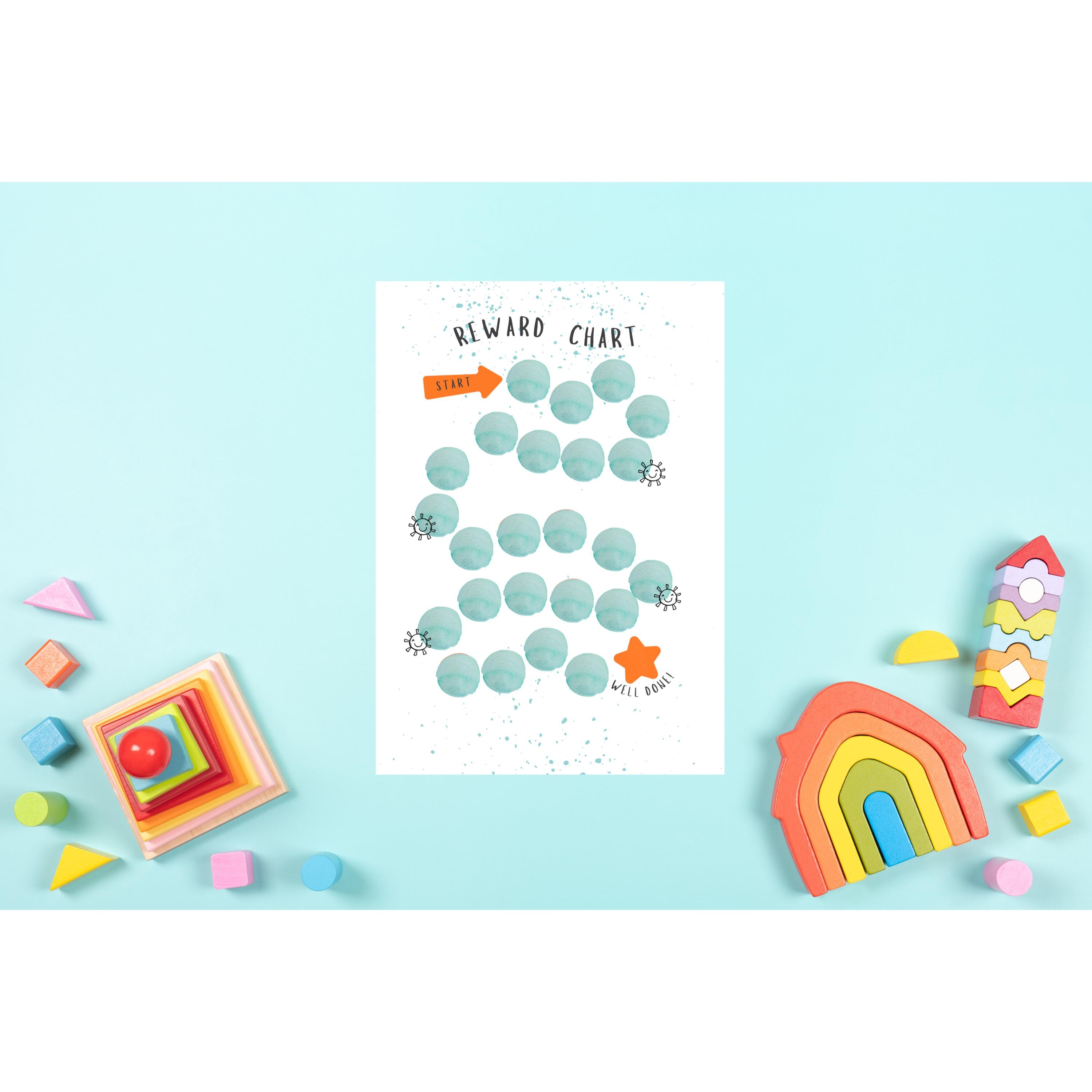 Reward Chart for Toddlers Blue Potty Training, Good Behaviour ...