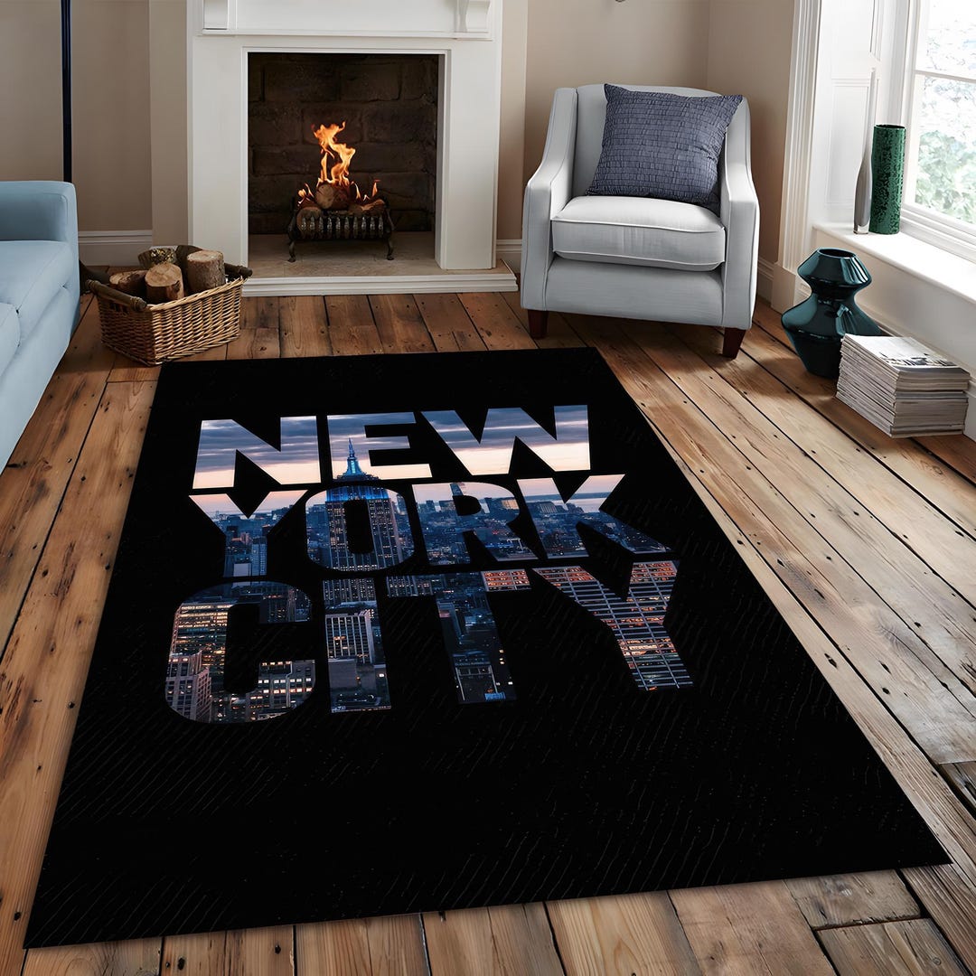 New York Rug, City Rug, New York City Rug, Colorful Rug, Boys Room Rug ...