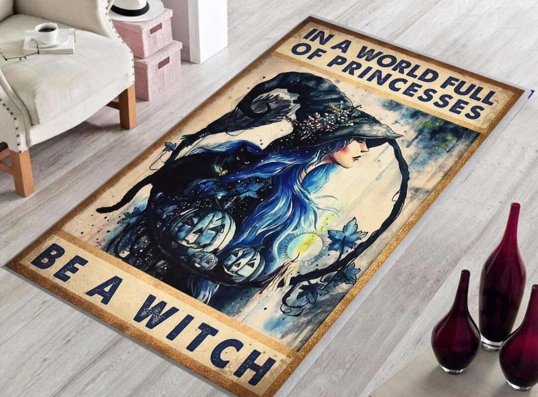 Witch Rug, Wizard Rug, Princess Rug, Be A Witch Rug, Colorful Rug, Boys ...
