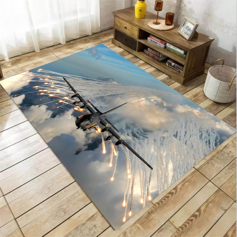 Plane Rug, War Plane, Fighther Aircraft Rug, Colorful Rug, Boys Room ...