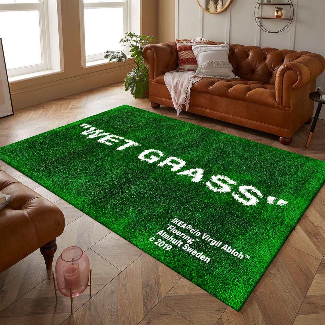 Wet Grass, Wet Grass Rug, Colorful Rug, Boys Room Rug, Girls Room Rug ...