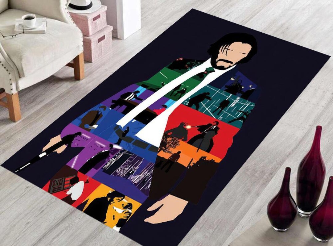 John Wick Rug: Movie Art, Modern Home Decor - Etsy UK