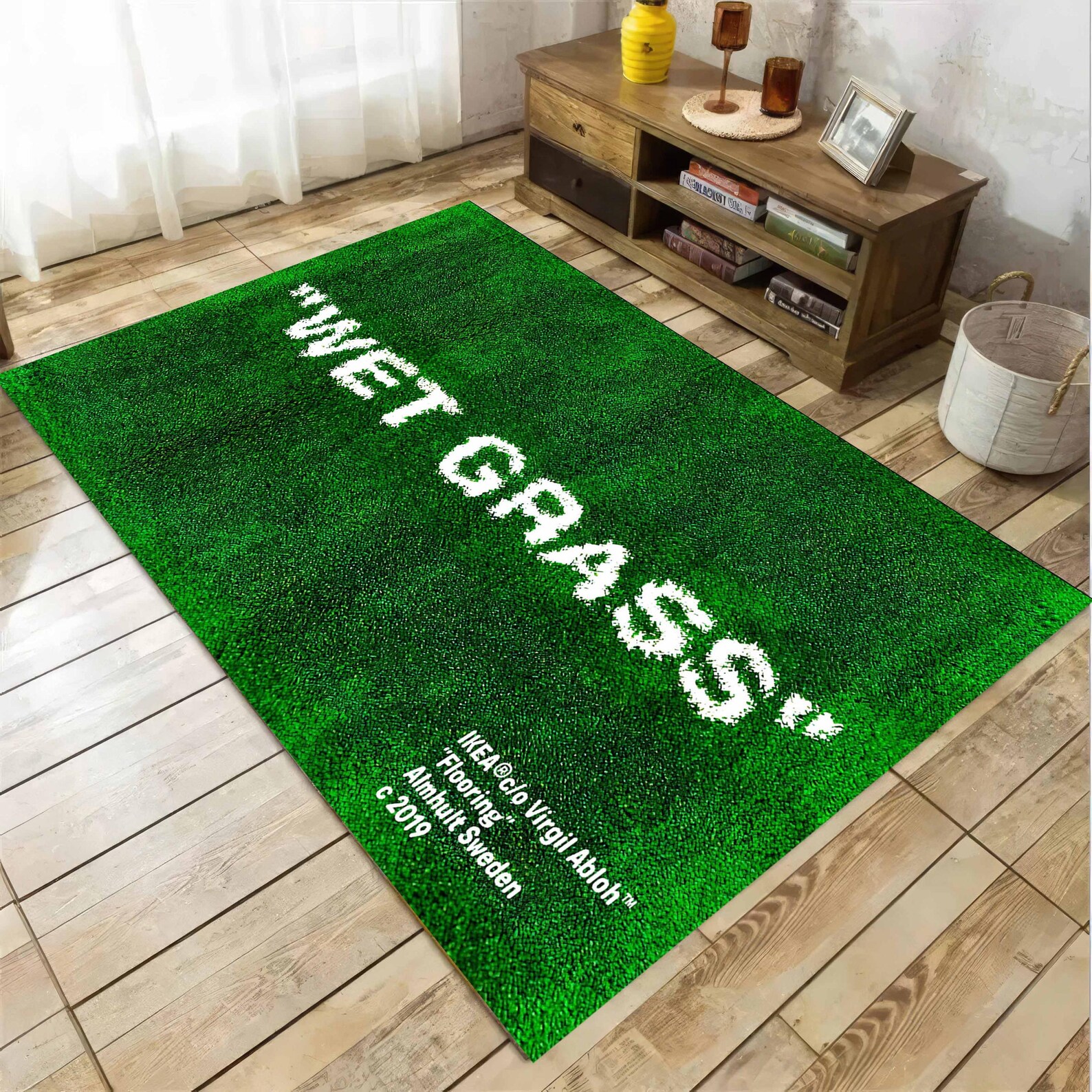 Wet Grass, Wet Grass Rug, Colorful Rug, Boys Room Rug, Girls Room Rug ...