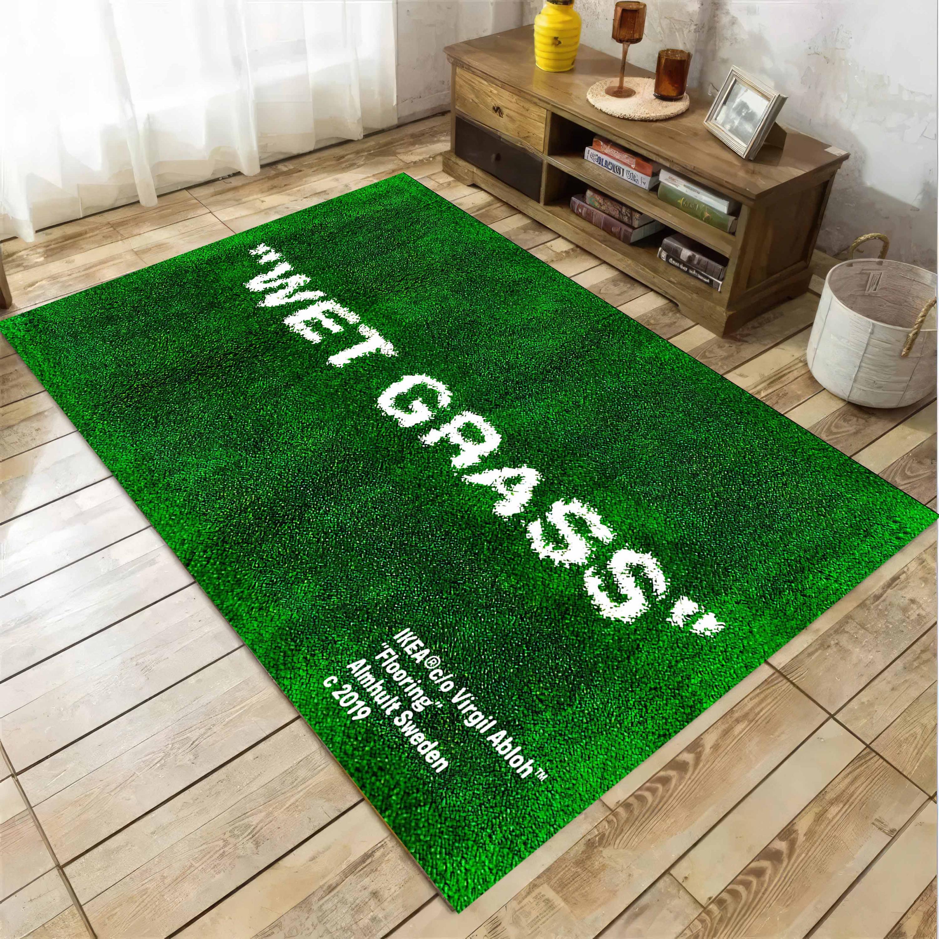 Wet Grass, Wet Grass Rug, Colorful Rug, Boys Room Rug, Girls Room Rug ...