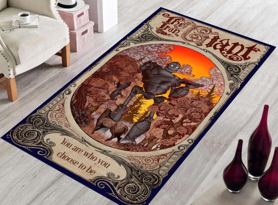 The Iron Giant, Iron Giant Rug, Iron Robot Rug, Cool Rug, Area Rug ...