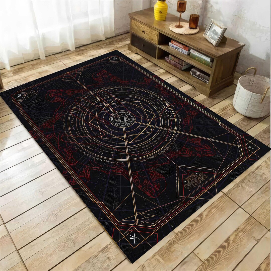 Glowing Eyes Rug, Glowing Eyes, Strange Focus, Decor Rug, Colorful Rug ...