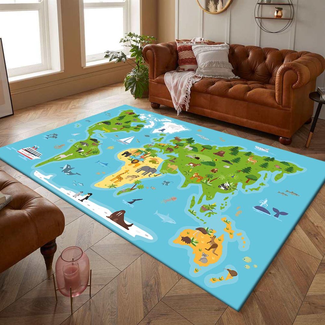 Map Rug, World Map Rug, Maps Rug, Country Rug, Flag Rug, Country Flag ...