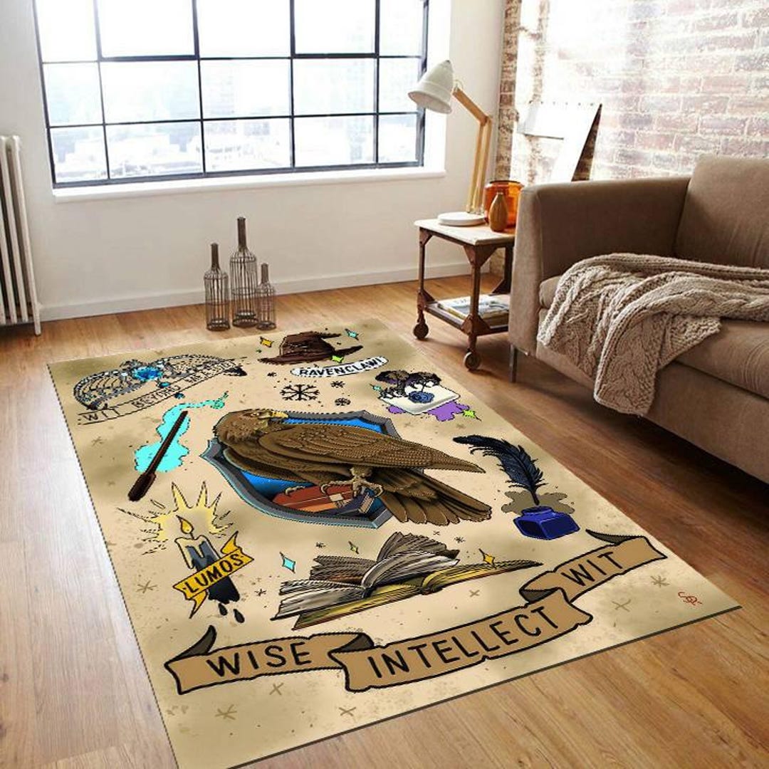 Lumos, Bird, Raven Claw, Eagle Rug, Decor Rug, Colorful Rug, Boys Room ...