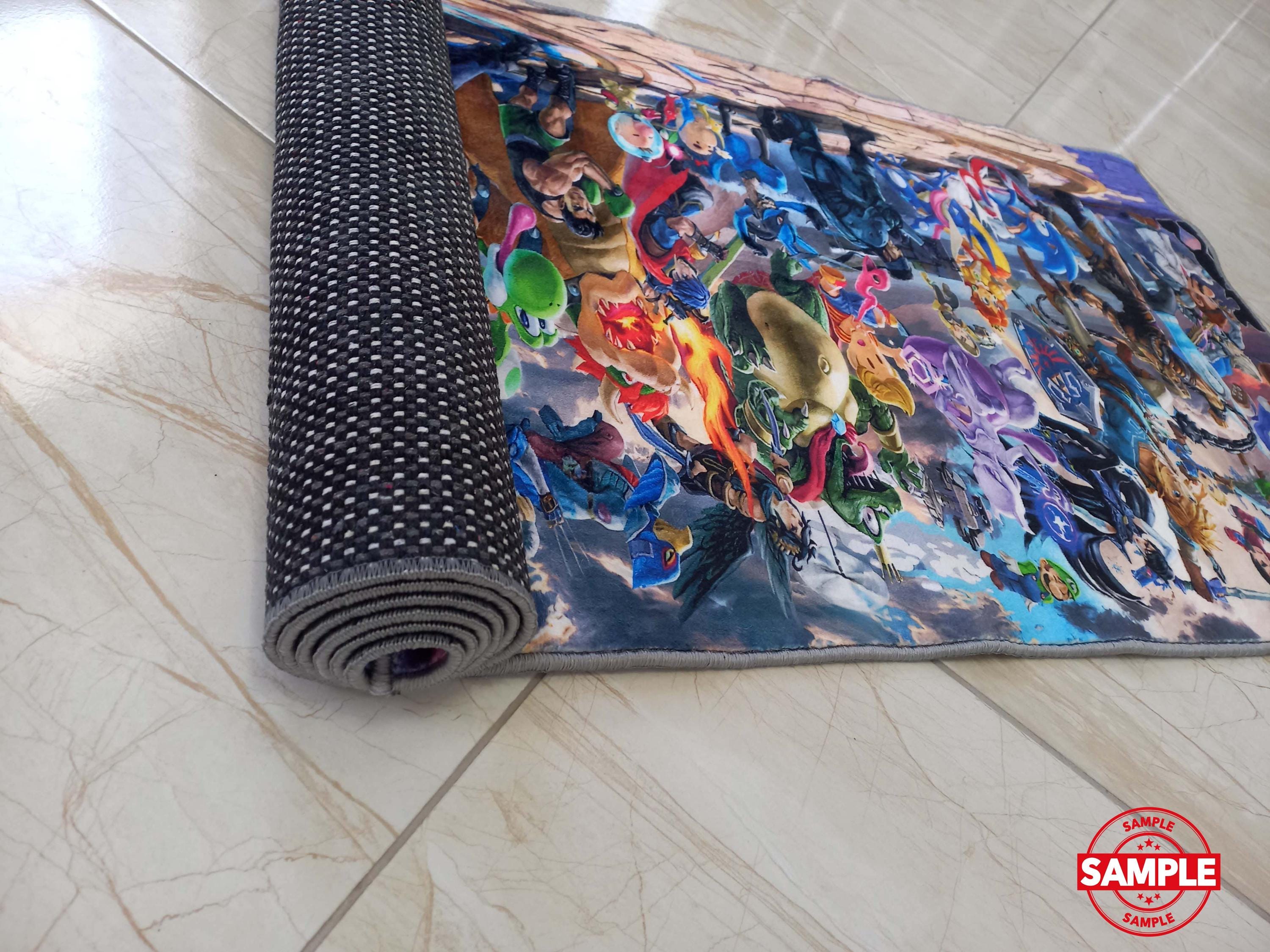 Video Game Rug, Runner Rug, Game Rug, Vintage Game Rug, Retro Game Rug ...