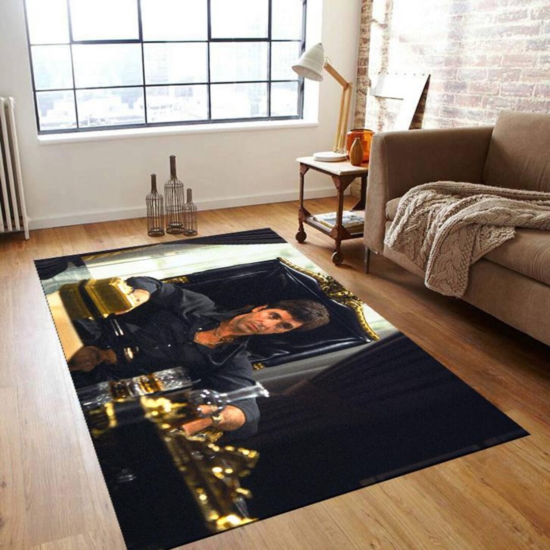 Scarface Rug, Scarface, Movie Rug, Scarface Movie Rug, Colorful Rug ...