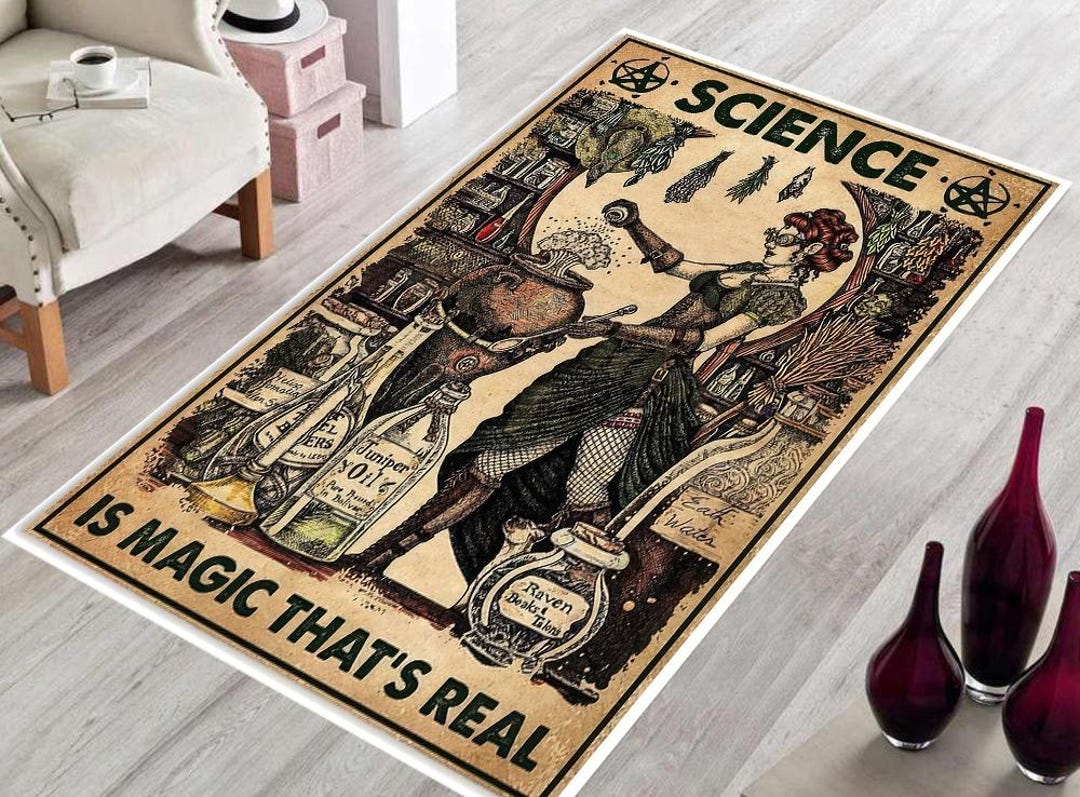 Science Rug, Magic Rug, the Magician Rug, the Magician, Decor Rug ...