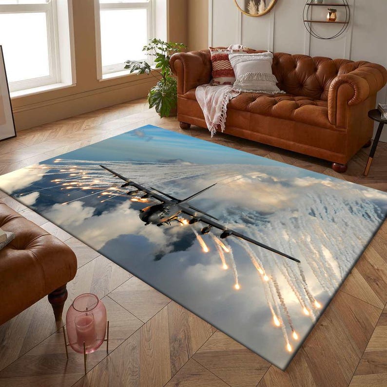 Plane Rug, War Plane, Fighther Aircraft Rug, Colorful Rug, Boys Room ...