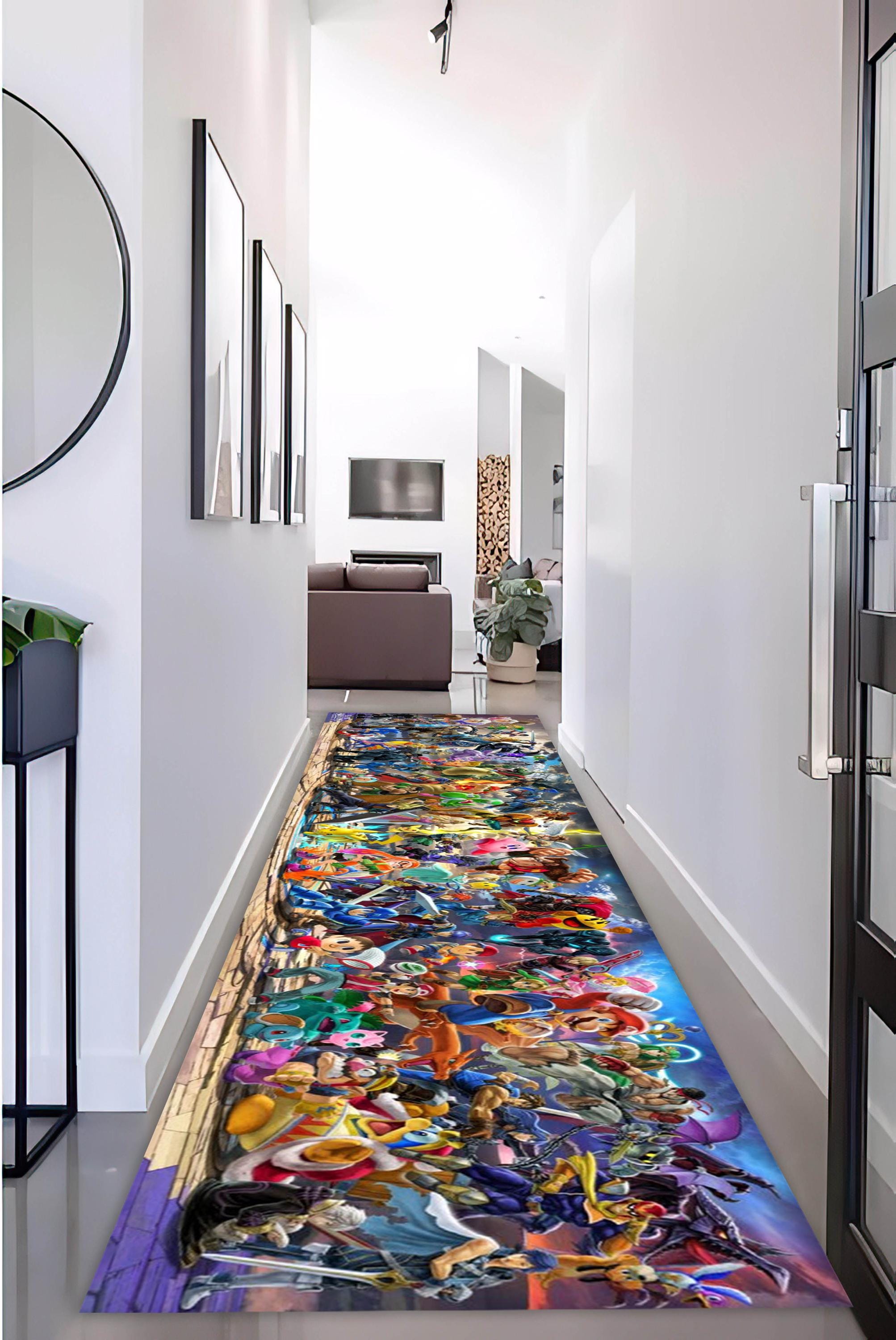 Video Game Rug, Runner Rug, Game Rug, Vintage Game Rug, Retro Game Rug ...