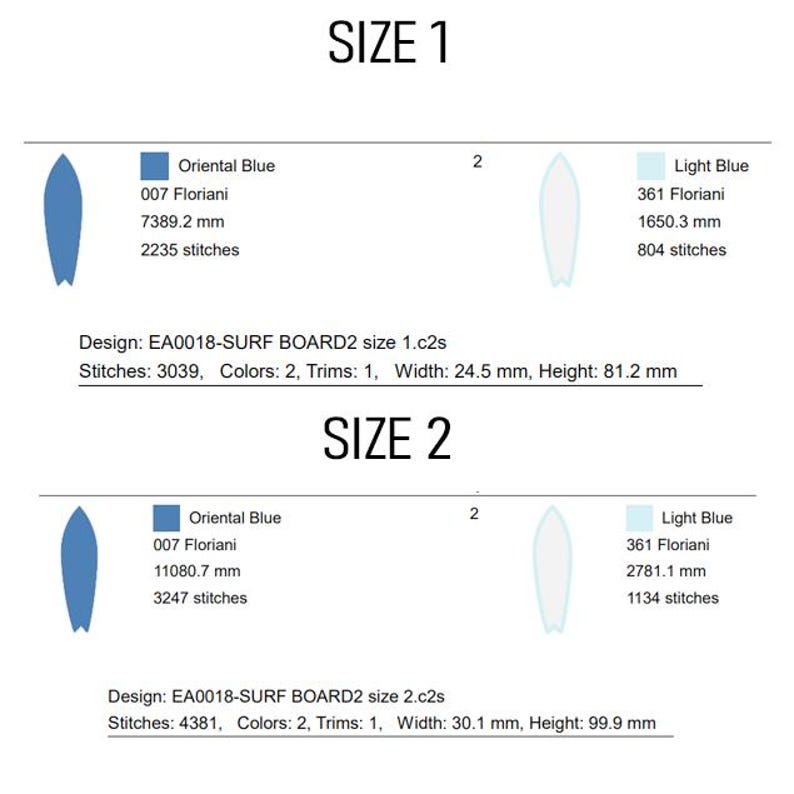 Surfboard Embroidery Design: Beachy Vibe, 6 Sizes (digital Download) - Etsy