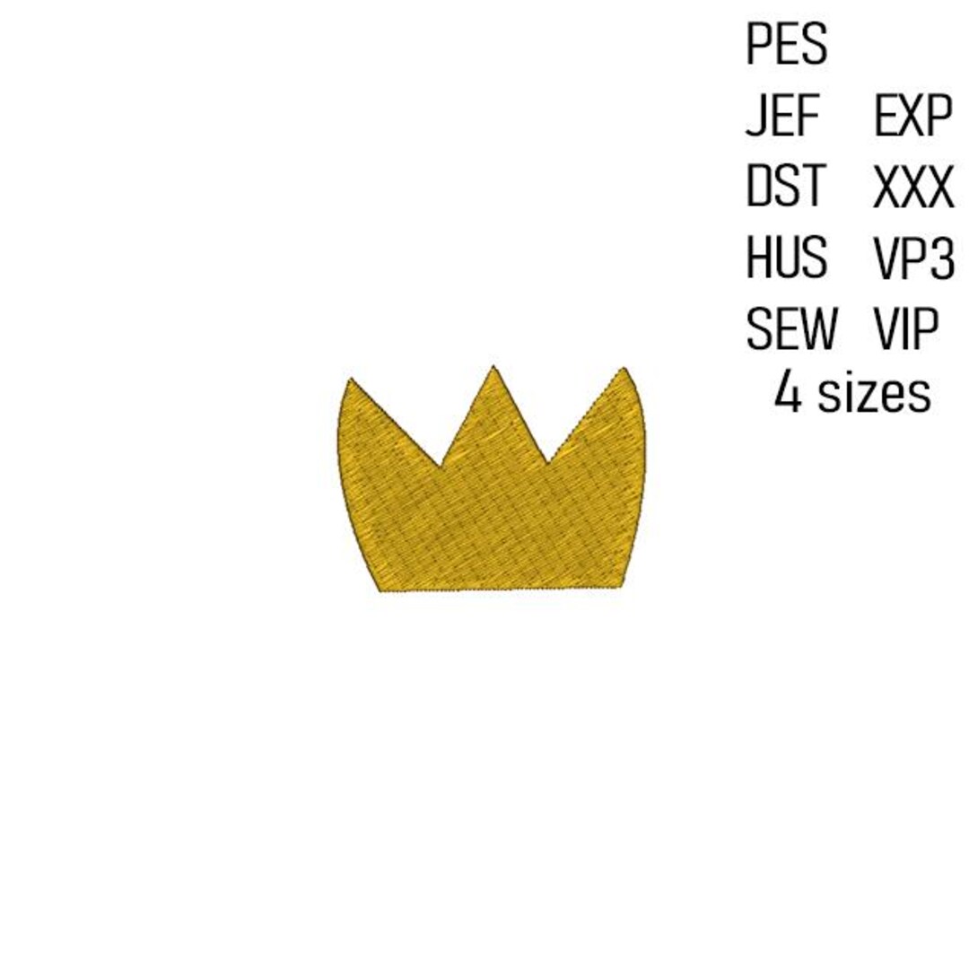 Crown Embroidery Design, Crown Machine Embroidery Design, for Baby ...