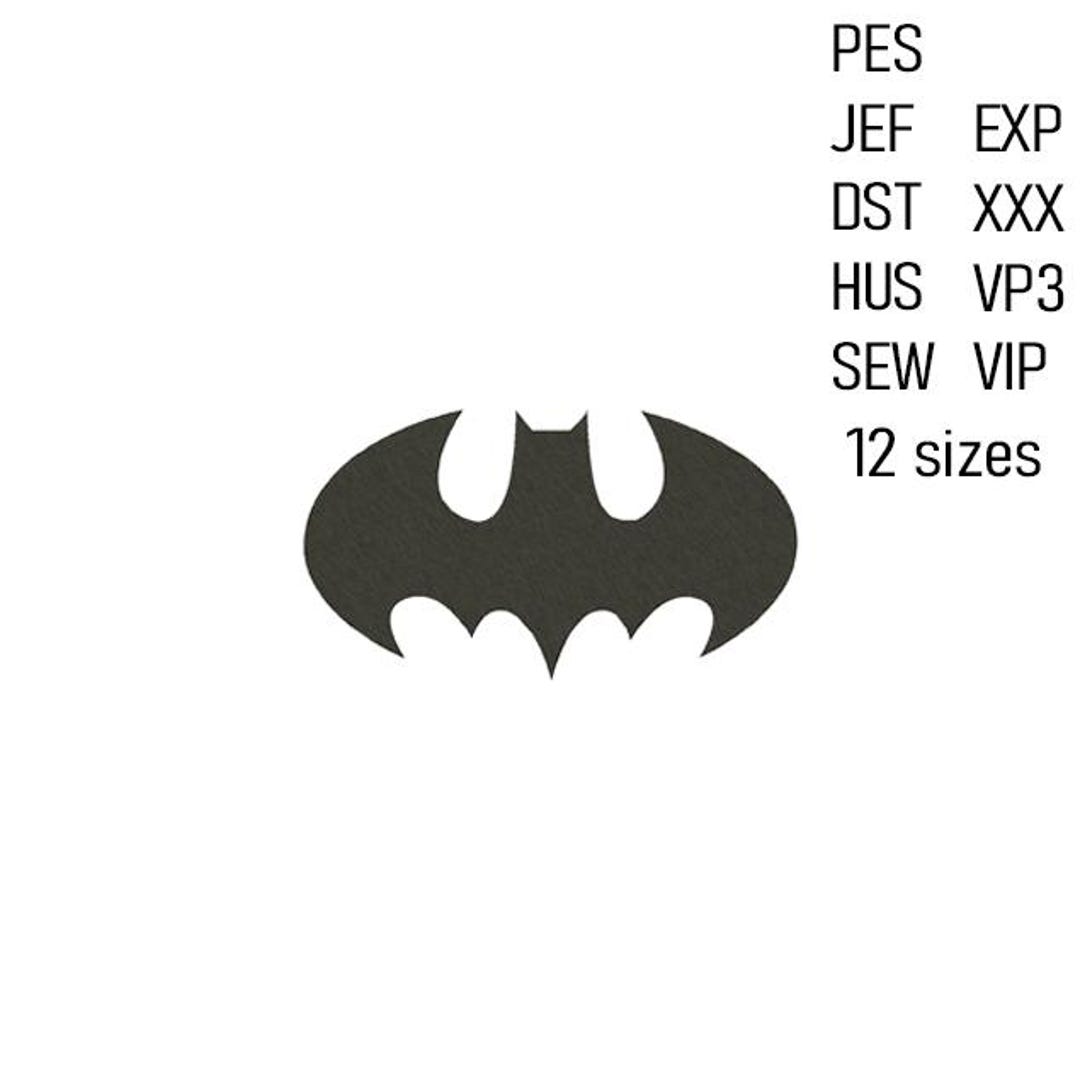 Batman Embroidery Design, Superhero Machine Embroidery File, Batman ...