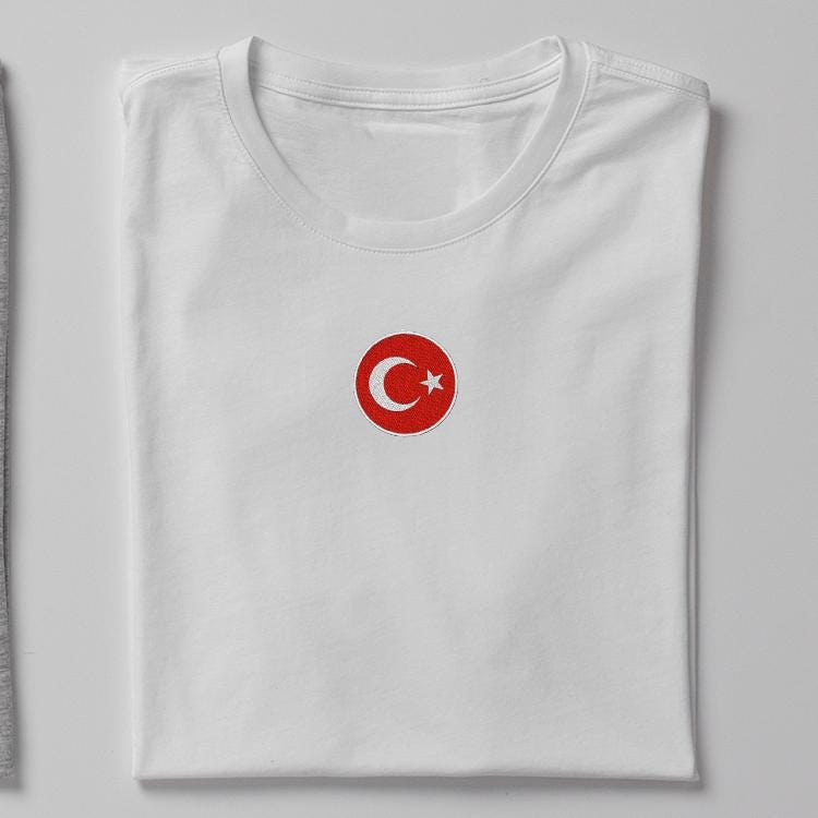 Turkey Flag Embroidery Design: National Turkish Patch (6 Sizes, Digital ...